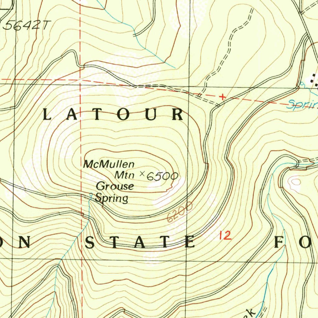 Jacks Backbone, CA (1985, 24000-Scale) Map by United States Geological ...