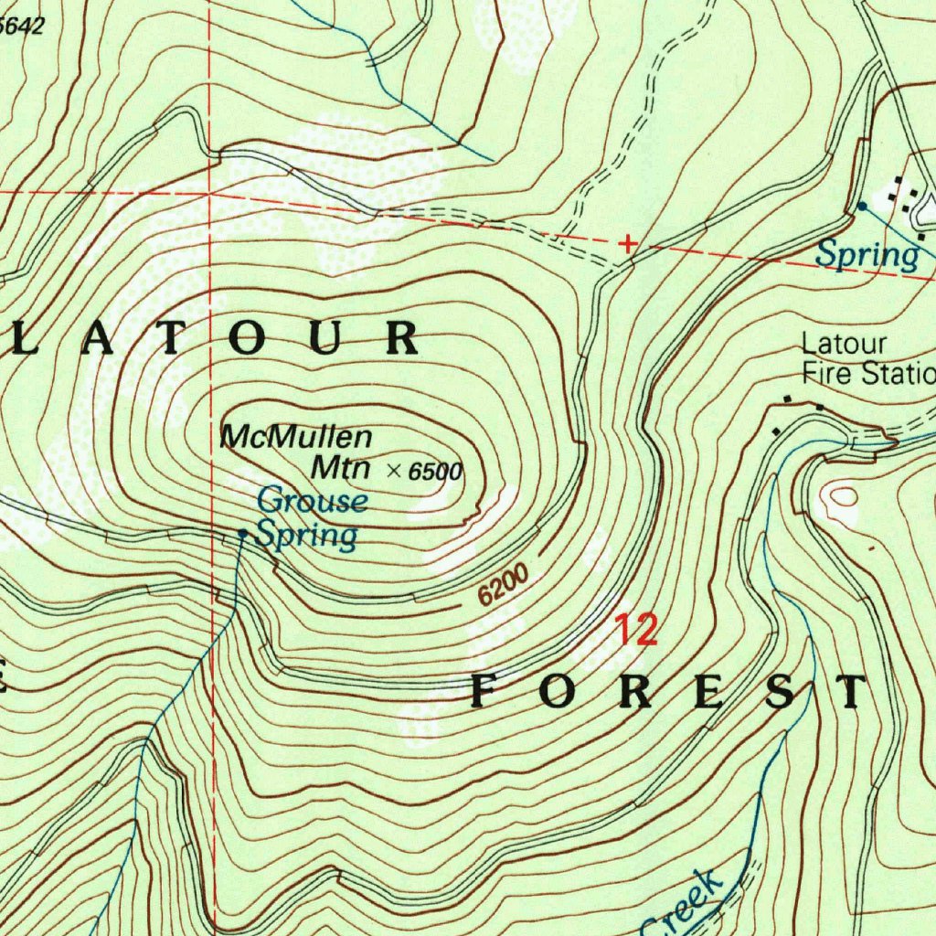 Jacks Backbone, CA (1995, 24000-Scale) Map by United States Geological ...