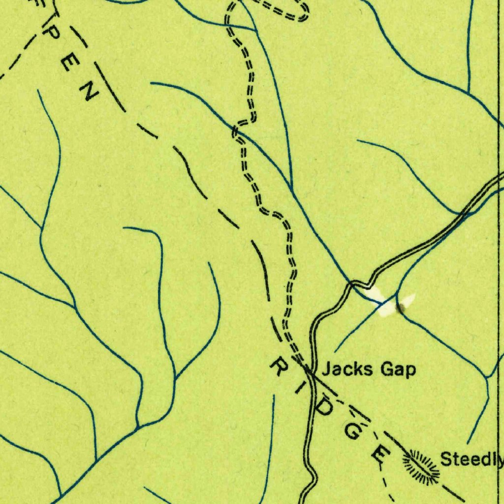 Jacks Gap, GA (1935, 24000-Scale) Map by United States Geological ...