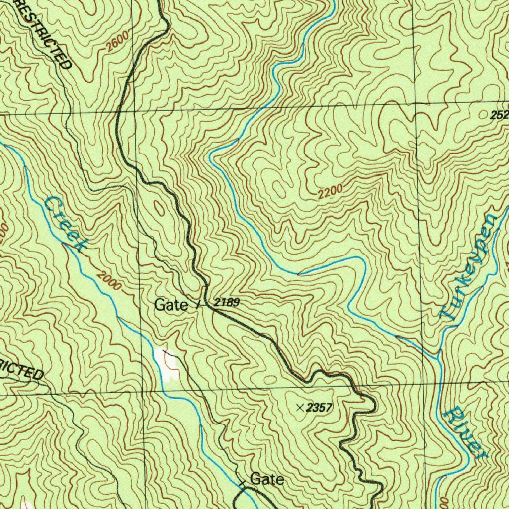 Jacks Gap, GA (1988, 24000-Scale) Map by United States Geological ...