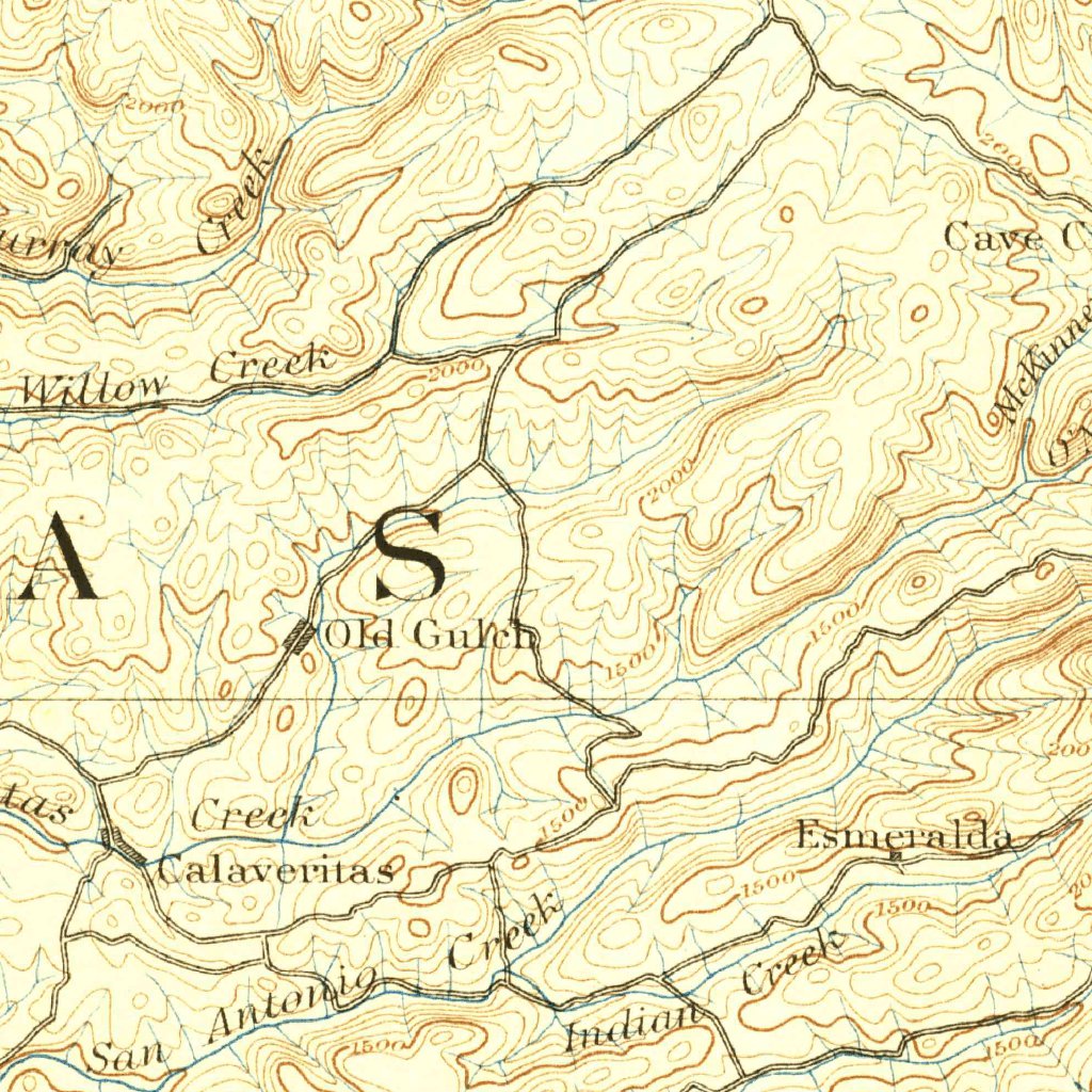 Jackson, CA (1897, 125000-Scale) Map by United States Geological Survey ...