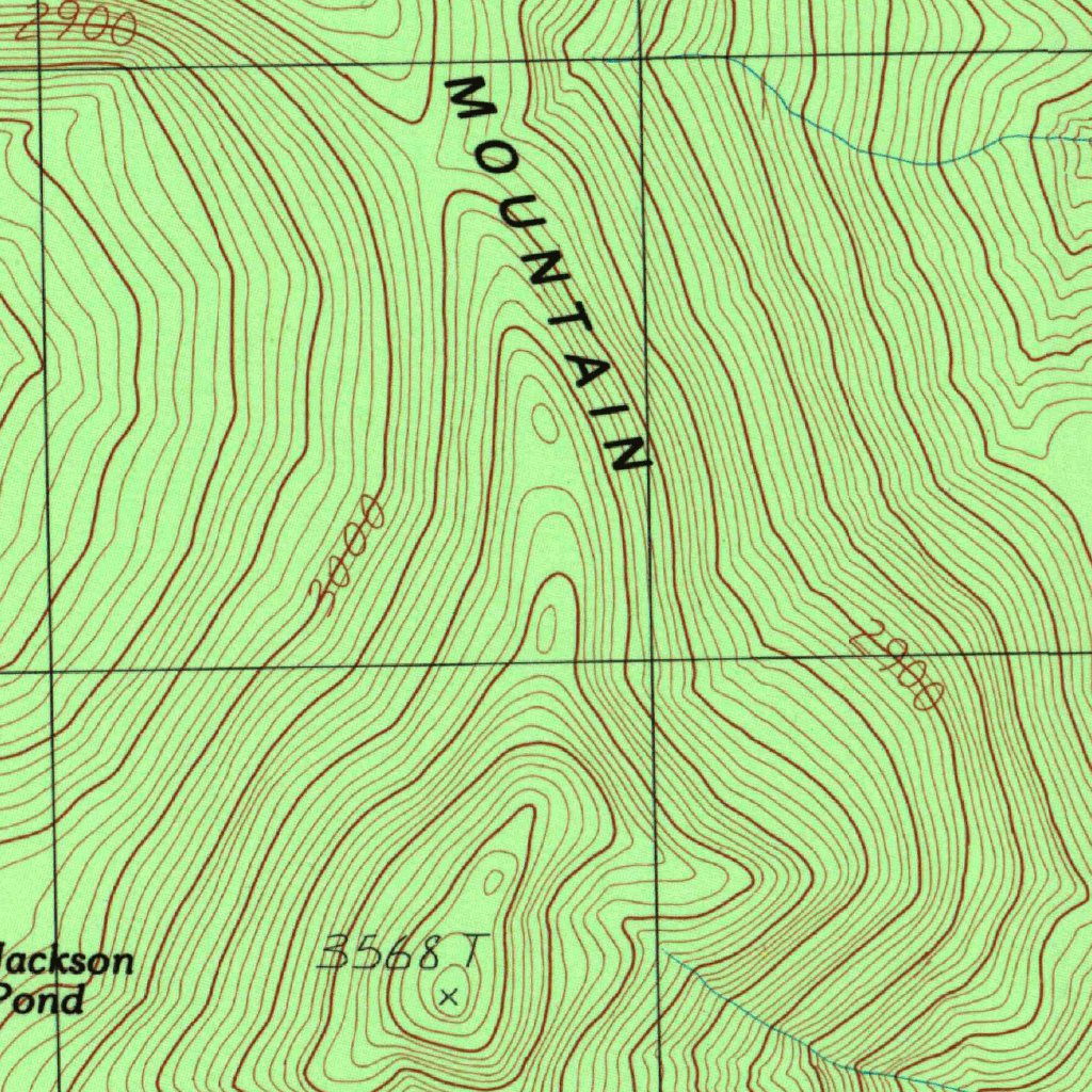 Jackson Mountain, ME (1984, 24000-Scale) Map by United States ...