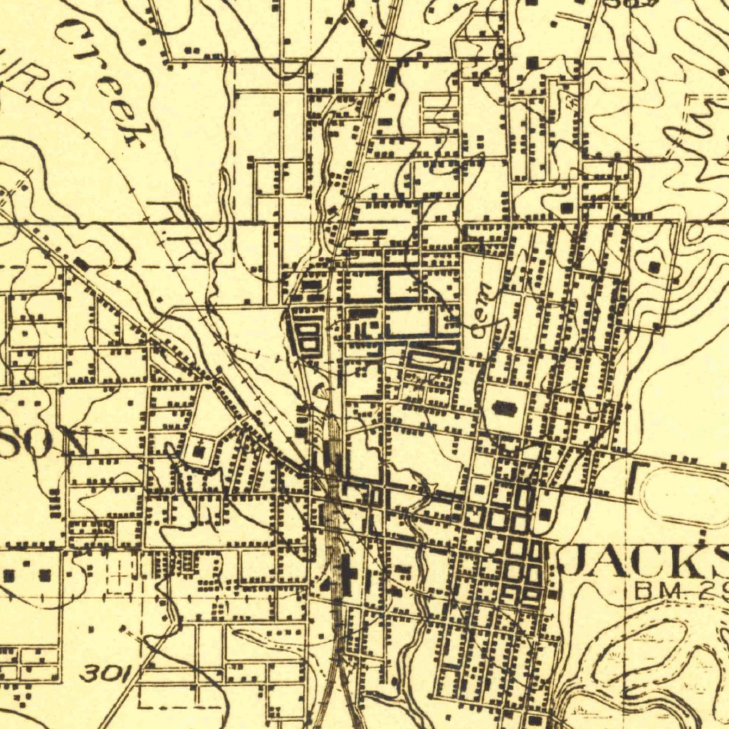 Jackson, MS (1905, 48000-Scale) Map by United States Geological Survey ...