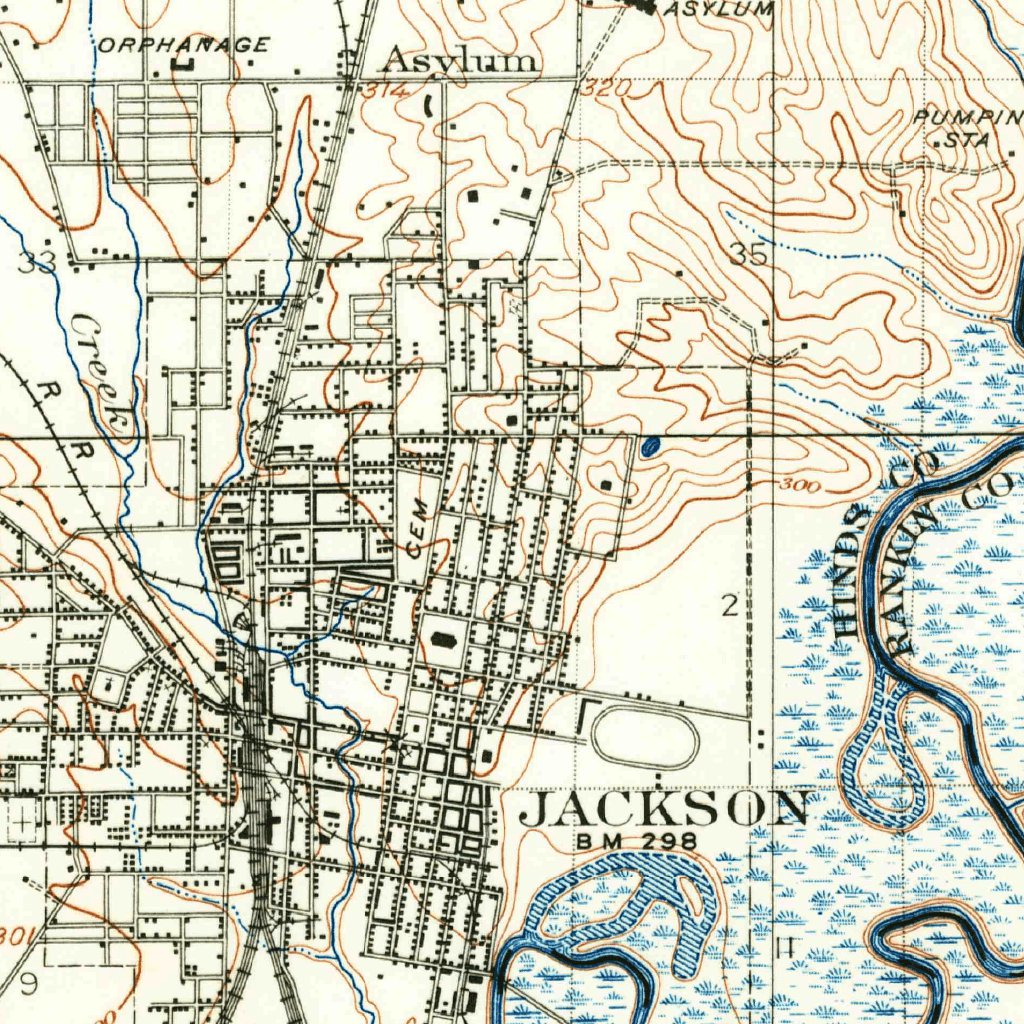 Jackson, MS (1905, 62500-Scale) Map by United States Geological Survey ...