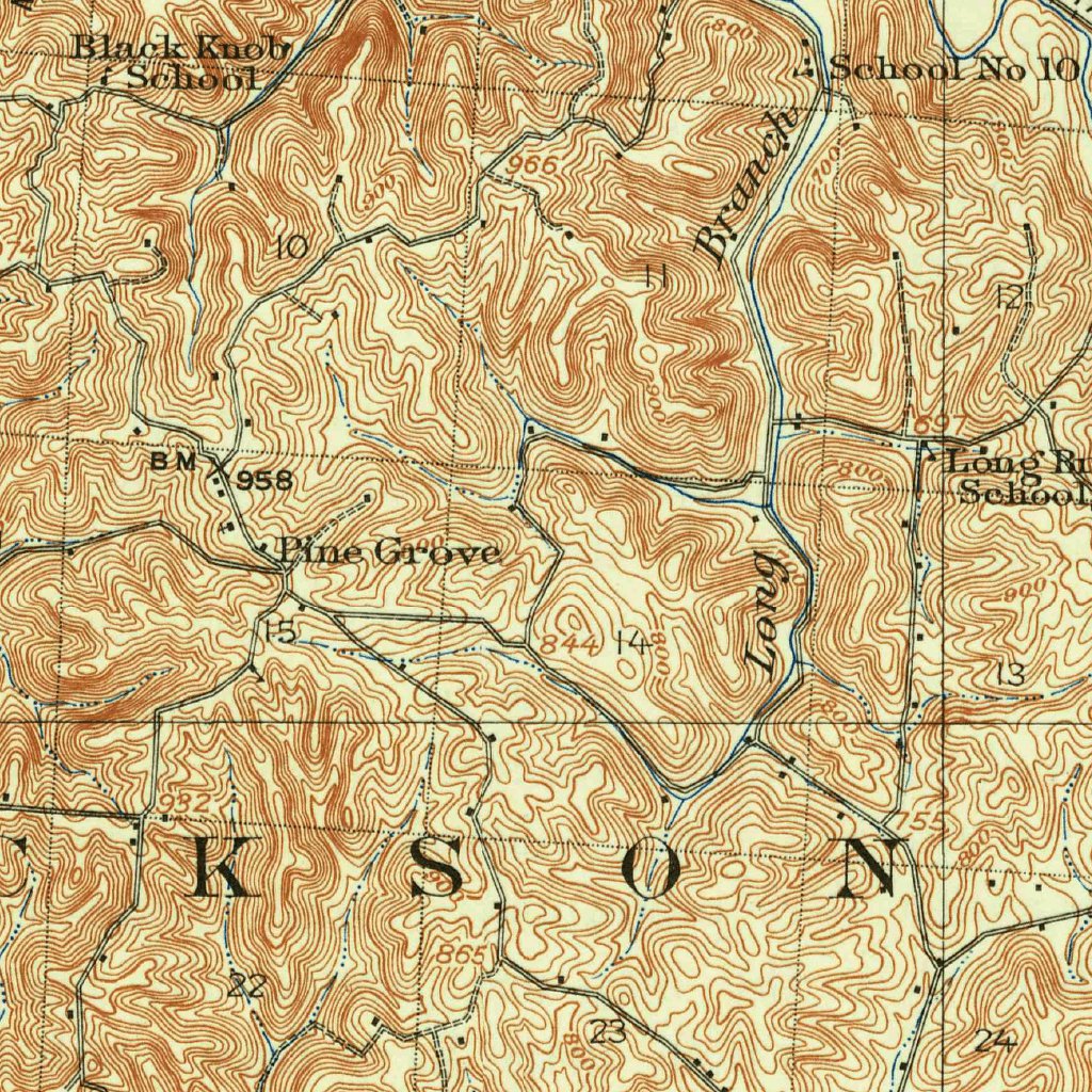 Jackson, OH (1913, 62500-Scale) Map by United States Geological Survey ...