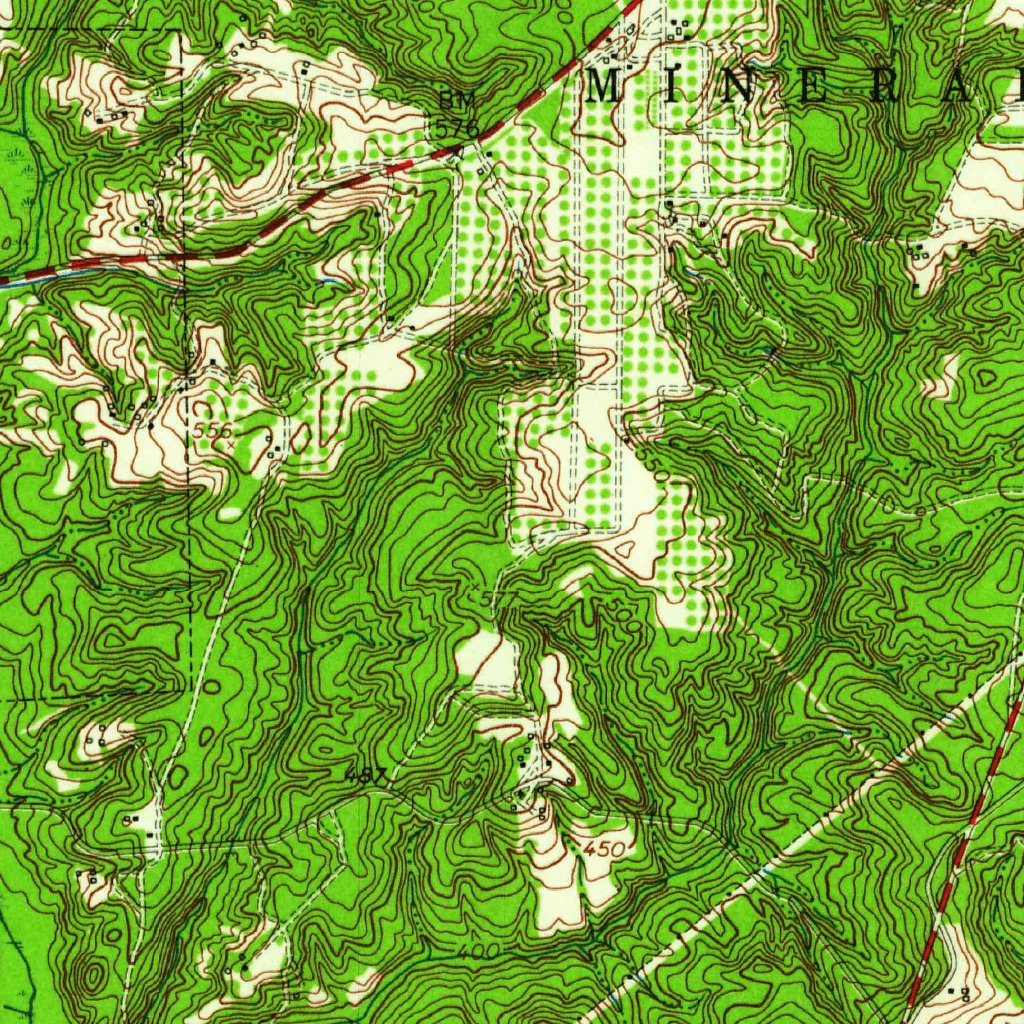 Jackson Springs, NC (1957, 62500-Scale) Map by United States Geological ...