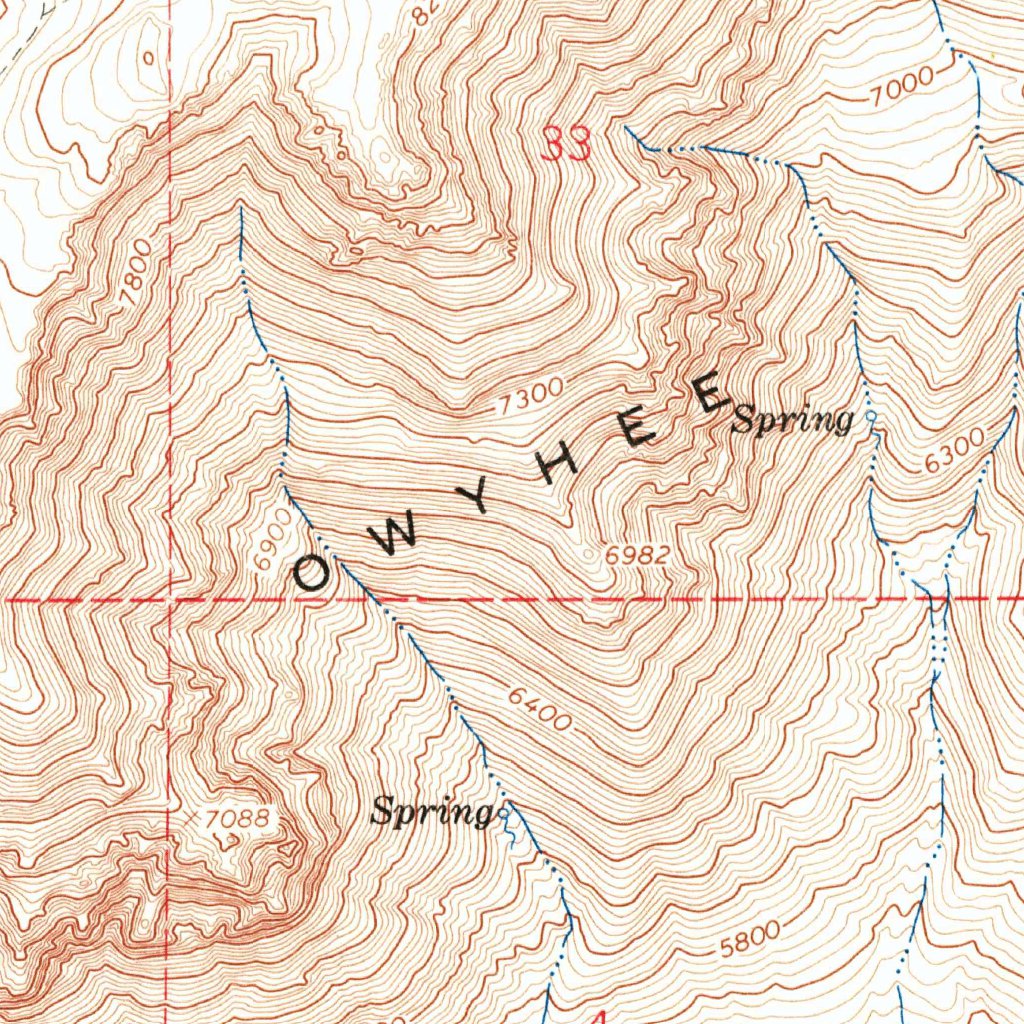 Jake Creek Mountain, NV (1965, 24000-Scale) Map by United States ...