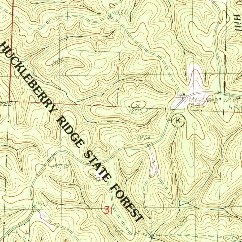 Jane, MO (1982, 24000-Scale) Map by United States Geological Survey ...