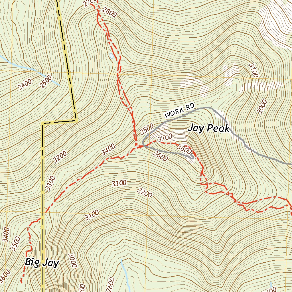 Jay Peak, VT (2021, 24000-Scale) Map by United States Geological Survey ...