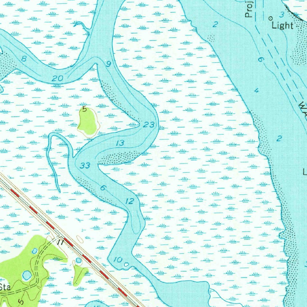 Jekyll Island, GA (1957, 24000-Scale) Map by United States Geological ...