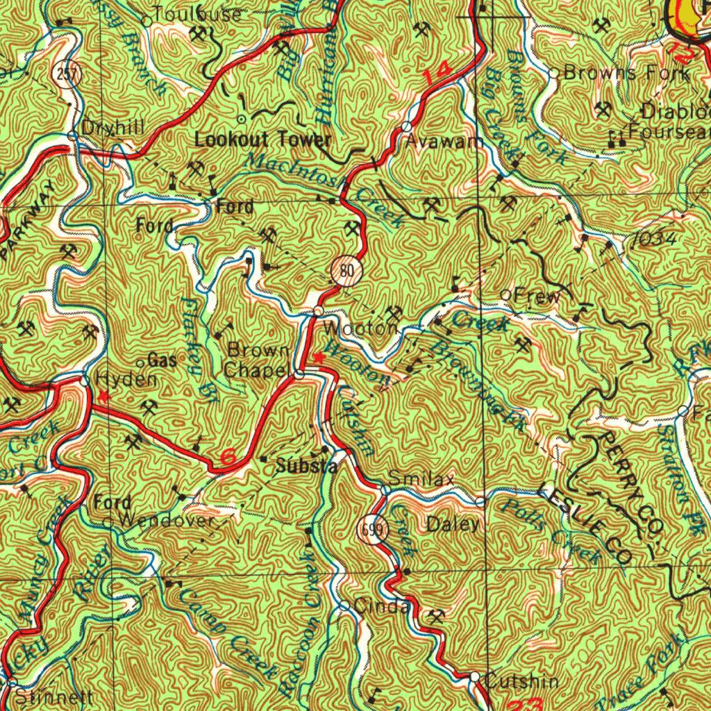 Jenkins, KY-VA-WV (1957, 250000-Scale) Map by United States Geological ...