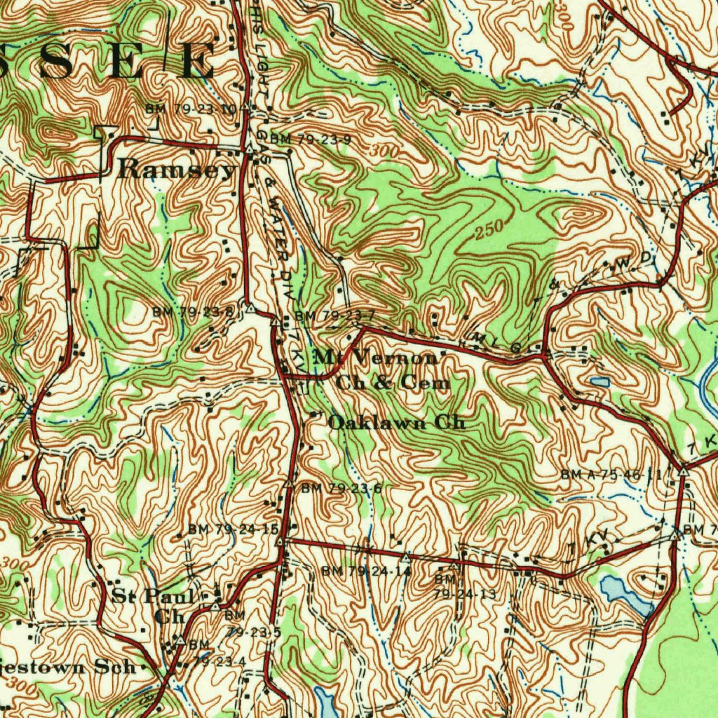 Jericho, AR-TN (1952, 62500-Scale) Map by United States Geological ...