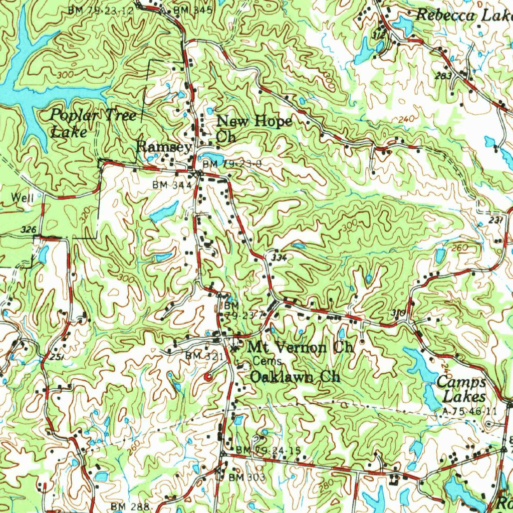 Jericho, AR-TN (1975, 62500-Scale) Map by United States Geological ...