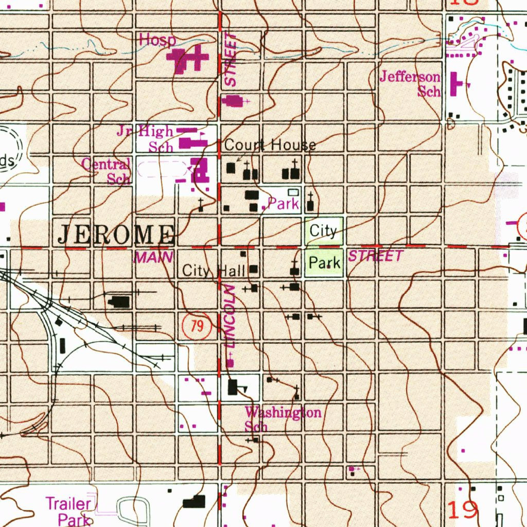 Jerome, ID (1979, 24000-Scale) Map by United States Geological Survey ...