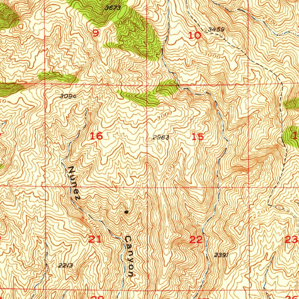 Joaquin Rocks, CA (1956, 62500-Scale) Map by United States Geological ...