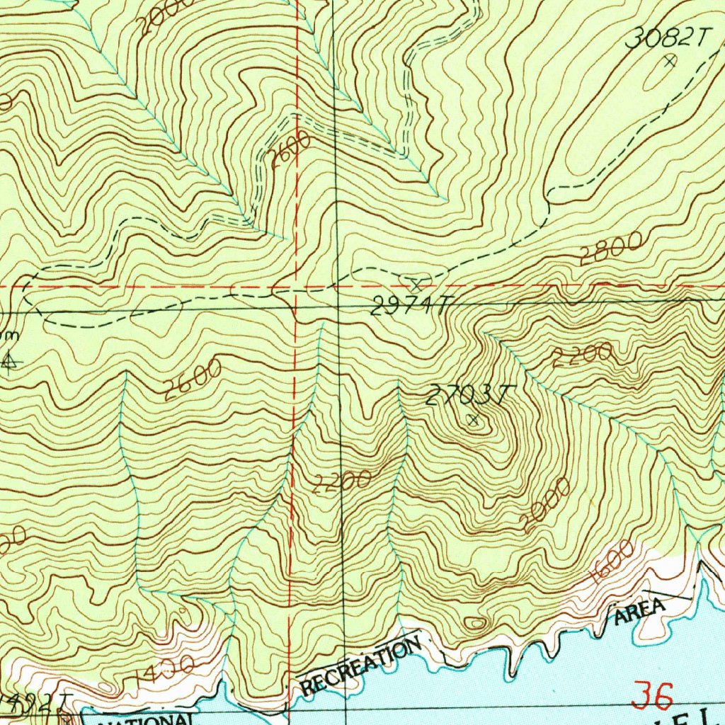 Johnny George Mountain, WA (1985, 24000-Scale) Map by United States ...