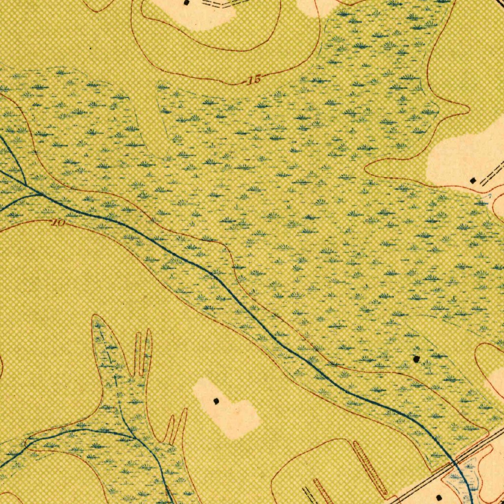 Johns Island, SC (1919, 21120-Scale) Map by United States Geological ...
