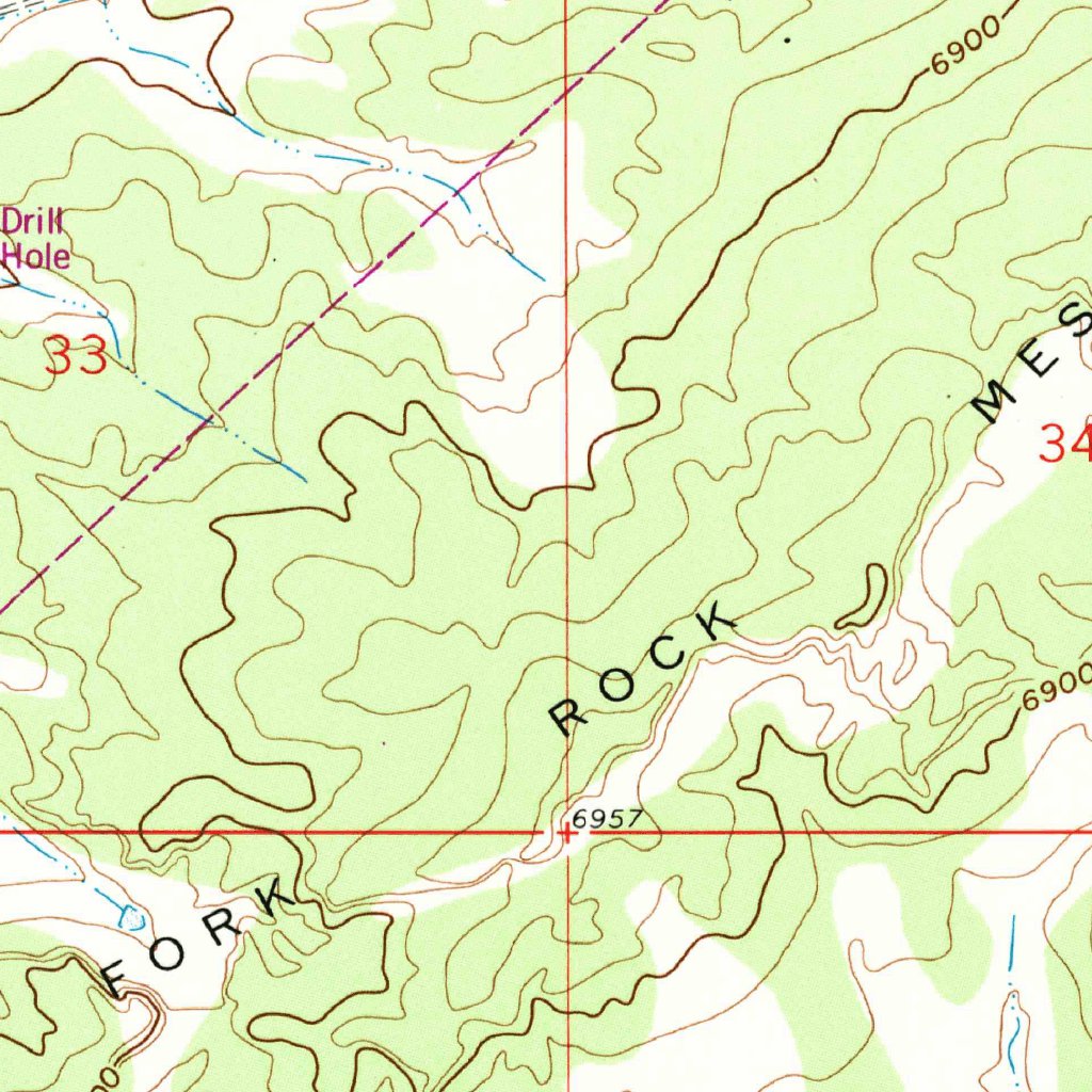 Johnson Ranch, NM (1961, 24000-Scale) Map by United States Geological ...