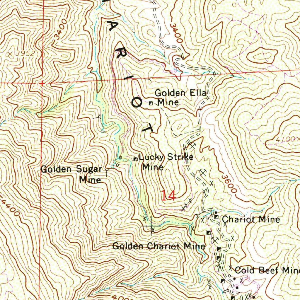 Julian, CA (1960, 24000-Scale) Map by United States Geological Survey ...