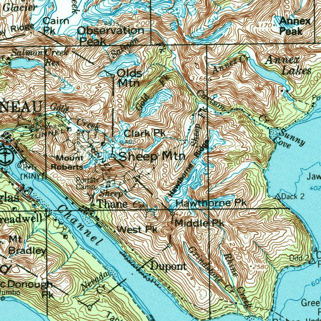 Juneau, AK (1962, 250000-Scale) Map by United States Geological Survey ...