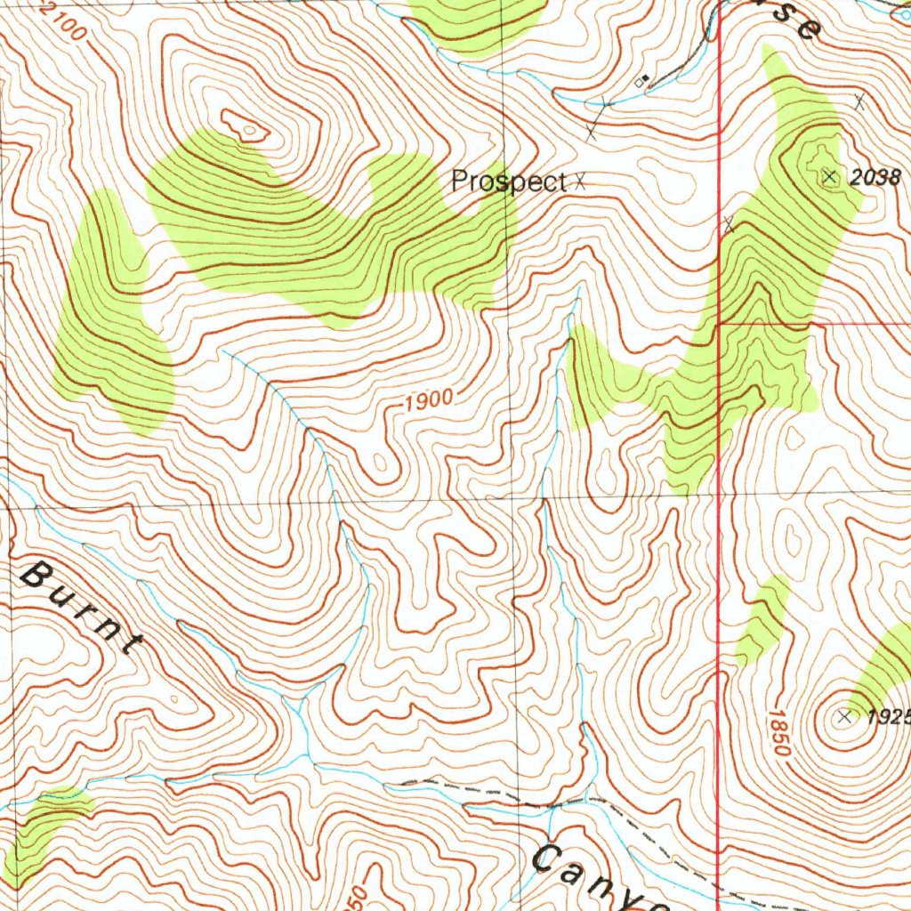 Juniper Canyon, NV (1982, 24000-Scale) Map by United States Geological ...