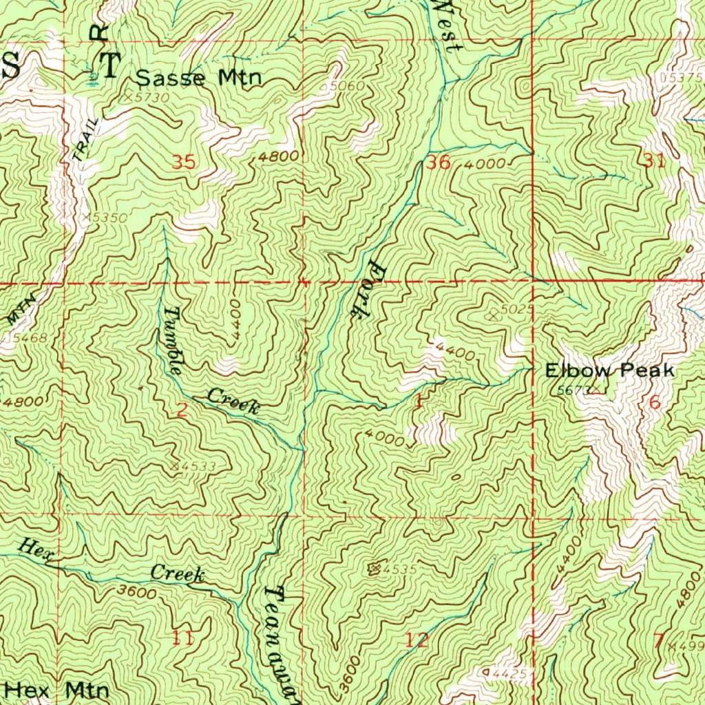 Kachess Lake, WA (1961, 62500-Scale) Map by United States Geological ...