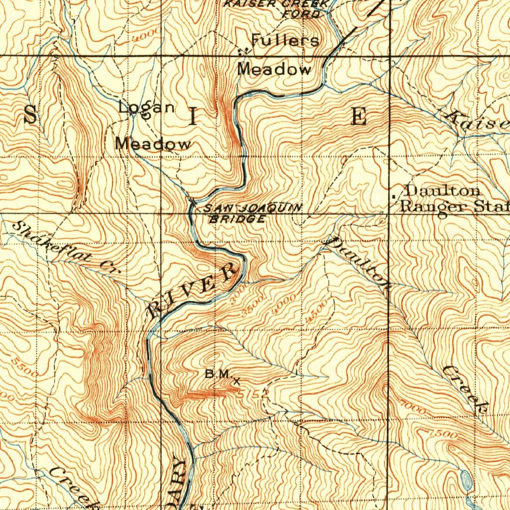 Kaiser, CA (1904, 125000-Scale) Map by United States Geological Survey ...
