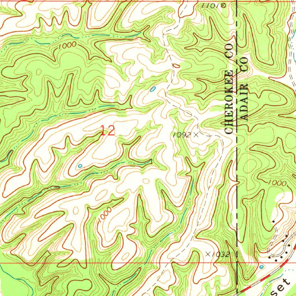 Kansas, OK (1972, 24000-Scale) Map by United States Geological Survey ...