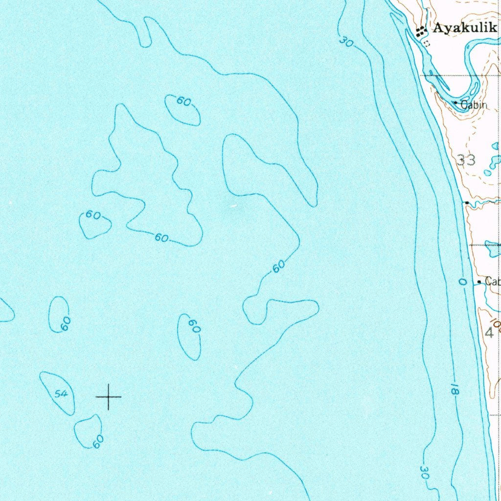 Karluk A-2, AK (1952, 63360-Scale) Map by United States Geological ...