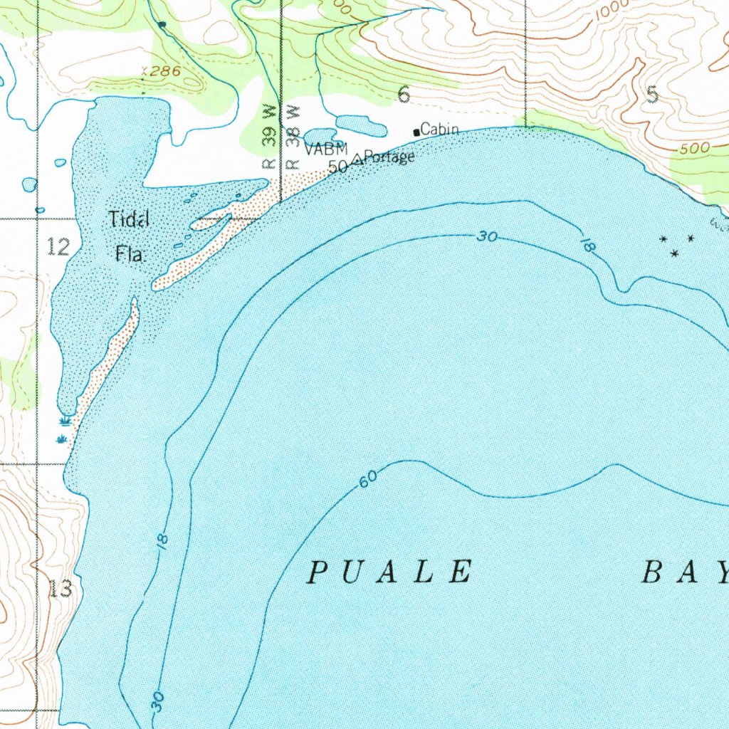 Karluk D-5, AK (1951, 63360-Scale) Map by United States Geological ...