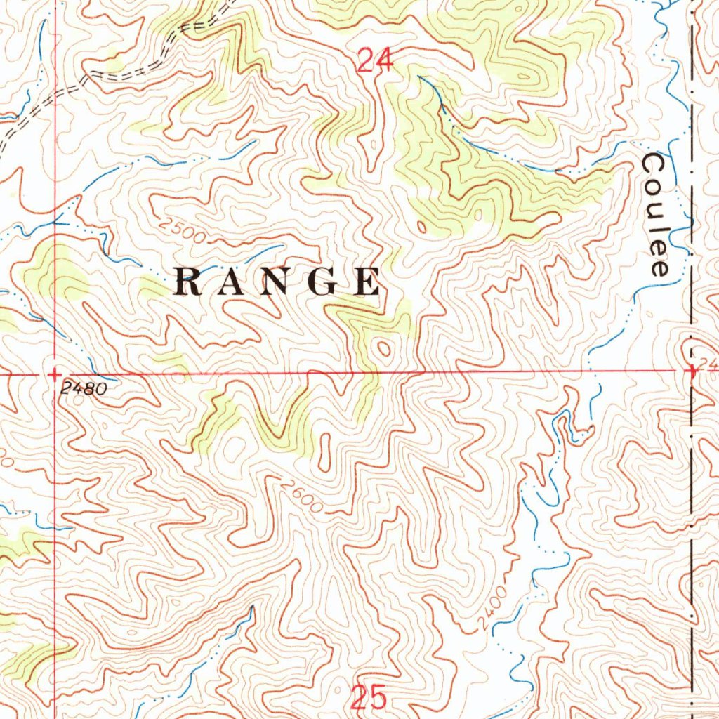 Karsten Coulee, MT (1965, 24000-Scale) Map by United States Geological ...