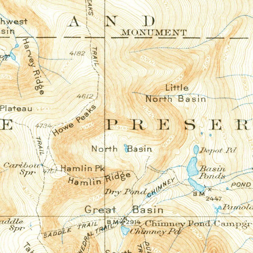 Katahdin, ME (1930, 62500-Scale) Map by United States Geological Survey ...