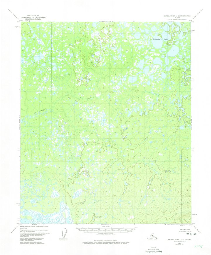 Kateel River A-2, AK (1952, 63360-Scale) Map by United States ...