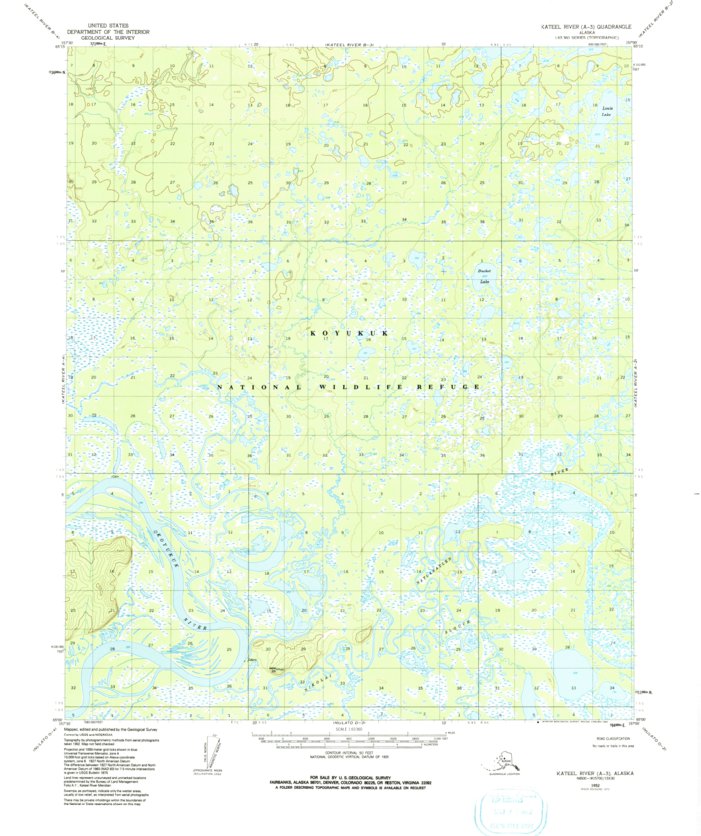 Kateel River A-3, AK (1952, 63360-Scale) Map by United States ...
