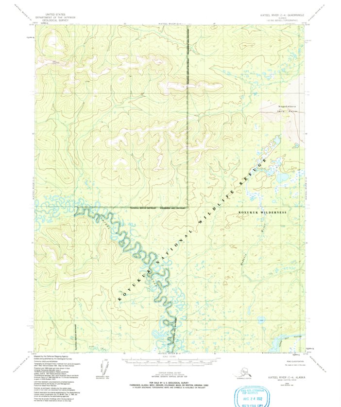 Kateel River C-4, AK (1954, 63360-Scale) Map by United States ...