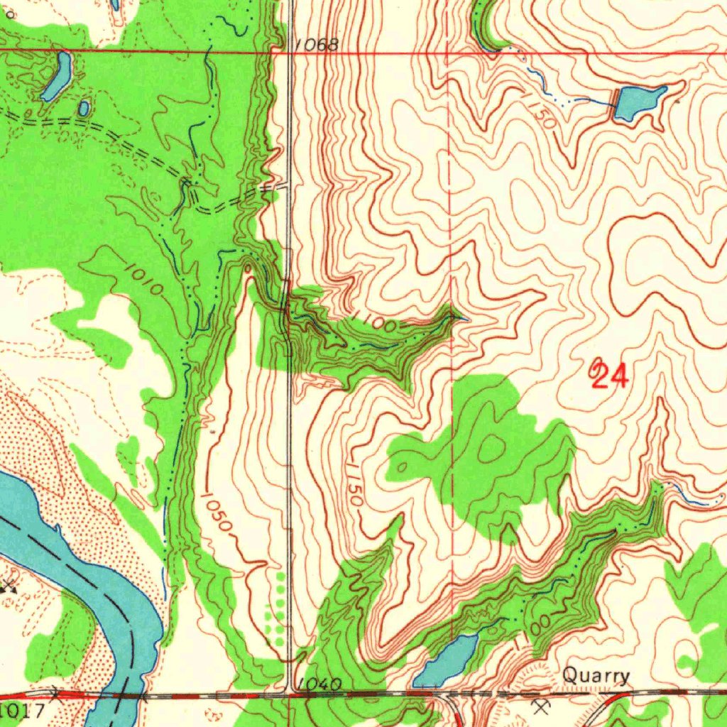 Kaw City NW, OK-KS (1963, 24000-Scale) Map by United States Geological ...