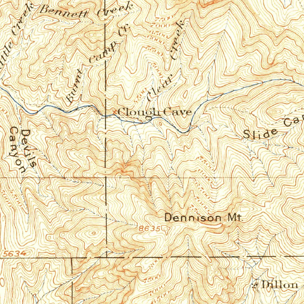 Kaweah, CA (1904, 125000-Scale) Map by United States Geological Survey ...