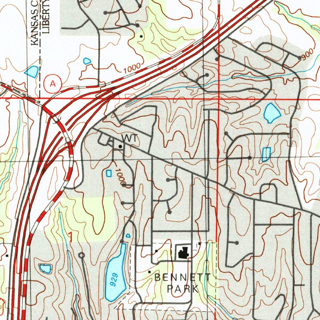 Kearney SW, MO (1990, 24000-Scale) Map by United States Geological ...
