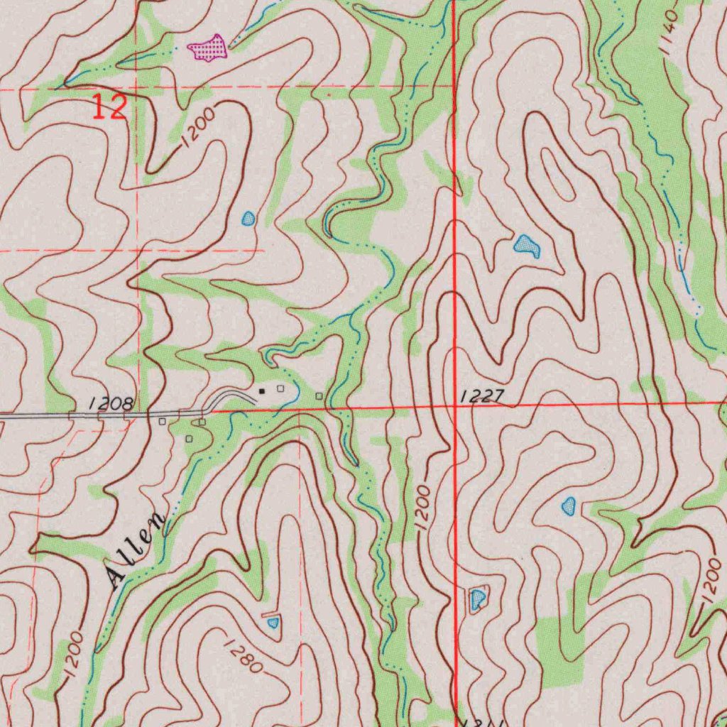 Keene, KS (1971, 24000-Scale) Map by United States Geological Survey ...