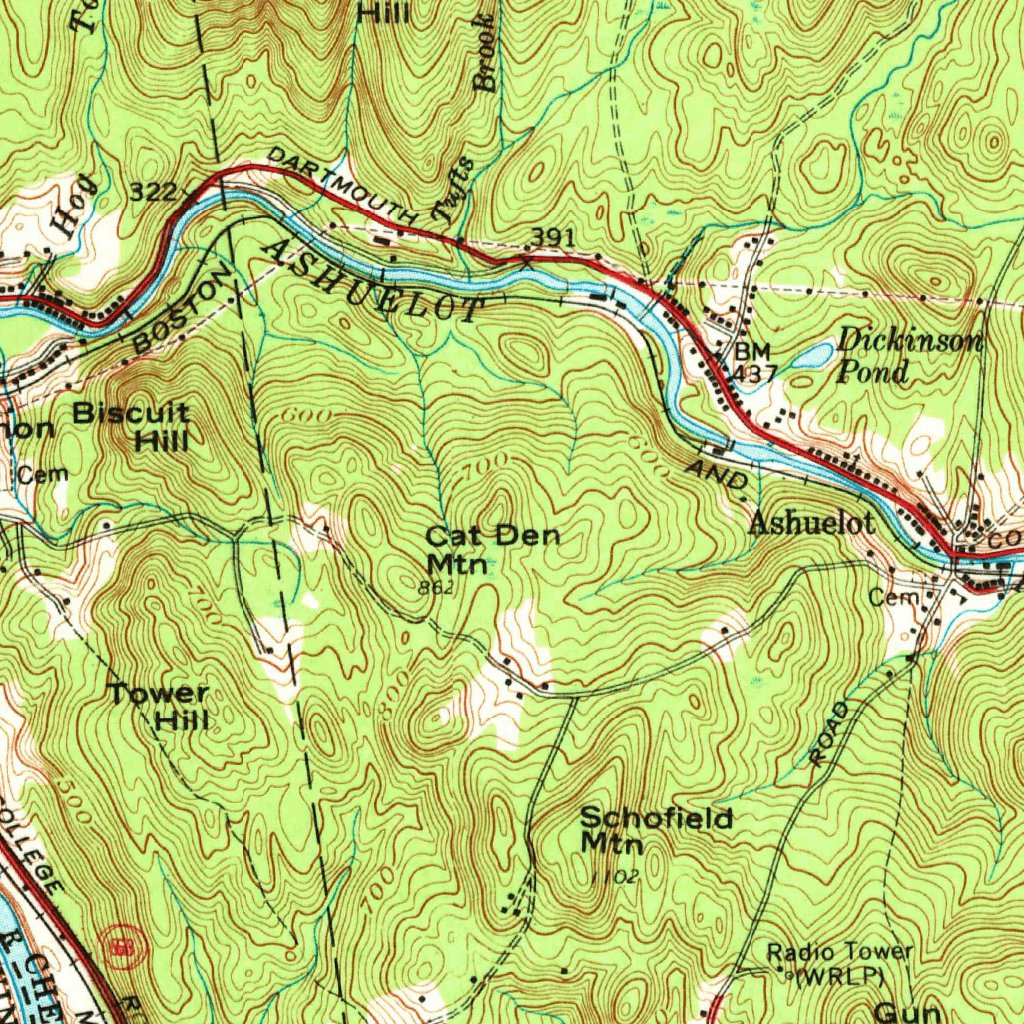 Keene, NH-VT (1958, 62500-Scale) Map by United States Geological Survey ...