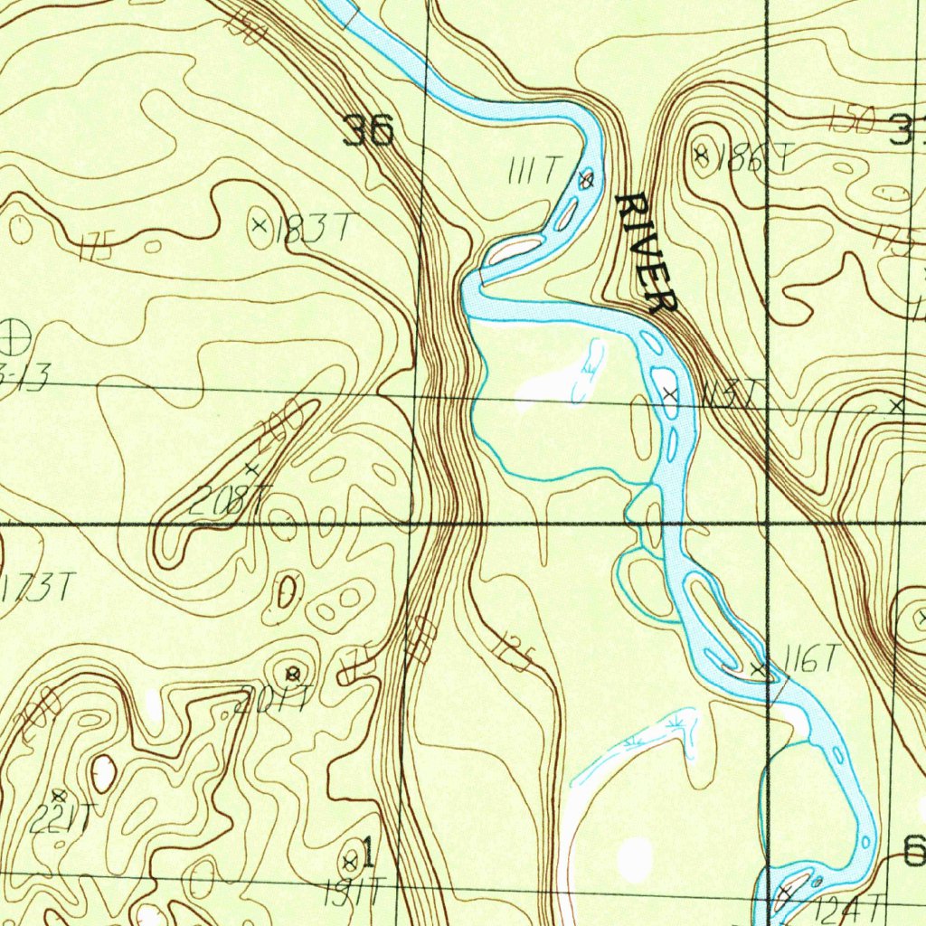 Kenai B-2 NW, AK (1986, 25000-Scale) Map by United States Geological ...