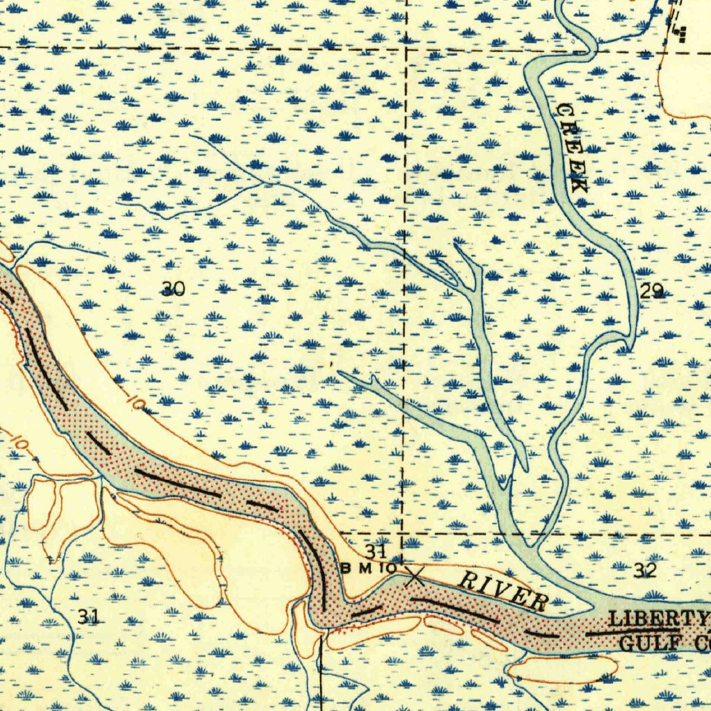Kennedy Creek, FL (1945, 31680-Scale) Map by United States Geological ...