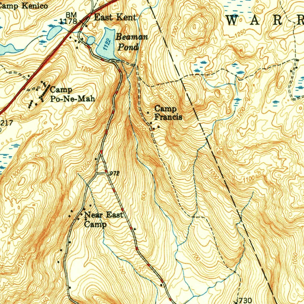 Kent, CT (1950, 31680-Scale) Map by United States Geological Survey ...