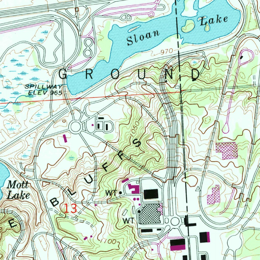 Kent Lake, MI (1968, 24000-Scale) Map by United States Geological ...