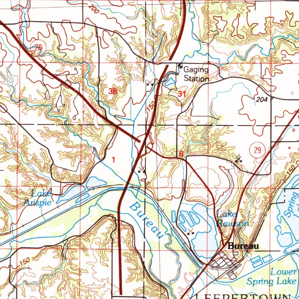 Kewanee, IL (1985, 100000-Scale) Map by United States Geological Survey ...