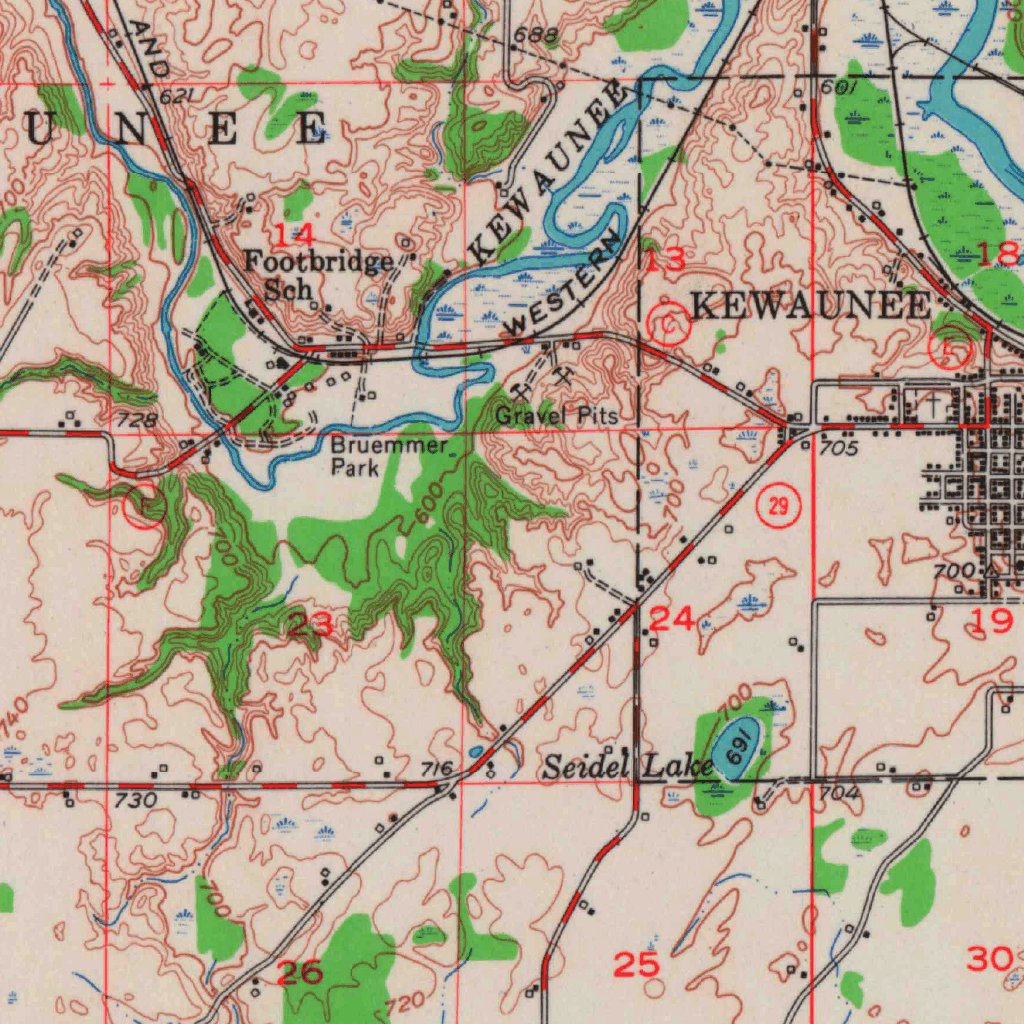 Kewaunee, WI (1954, 62500-Scale) Map by United States Geological Survey ...