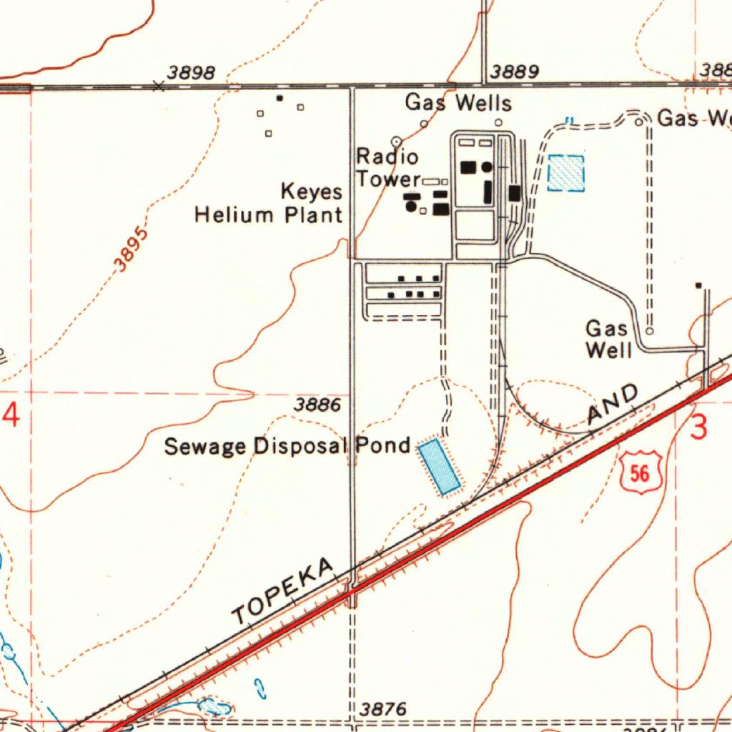 Keyes East, OK (1971, 24000-Scale) Map by United States Geological ...