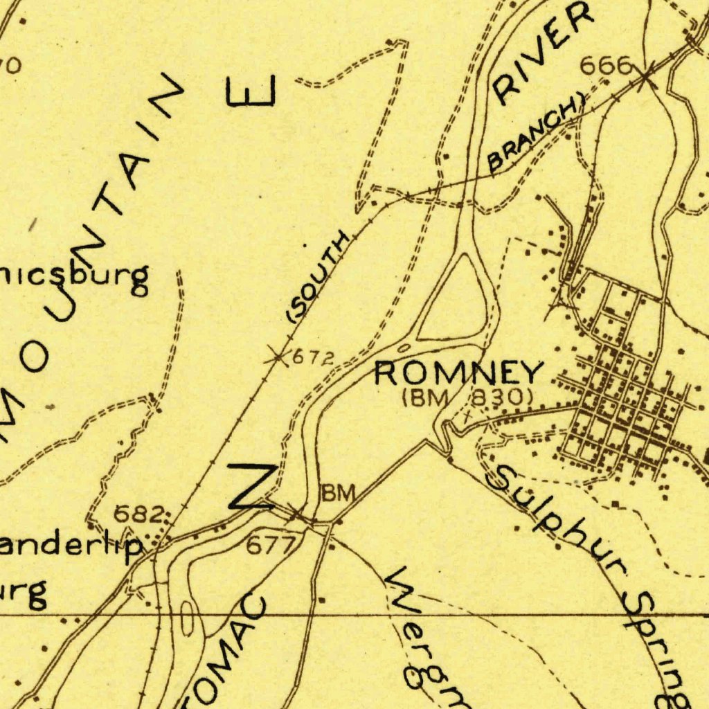Keyser, WV-MD (1921, 48000-Scale) Map by United States Geological ...