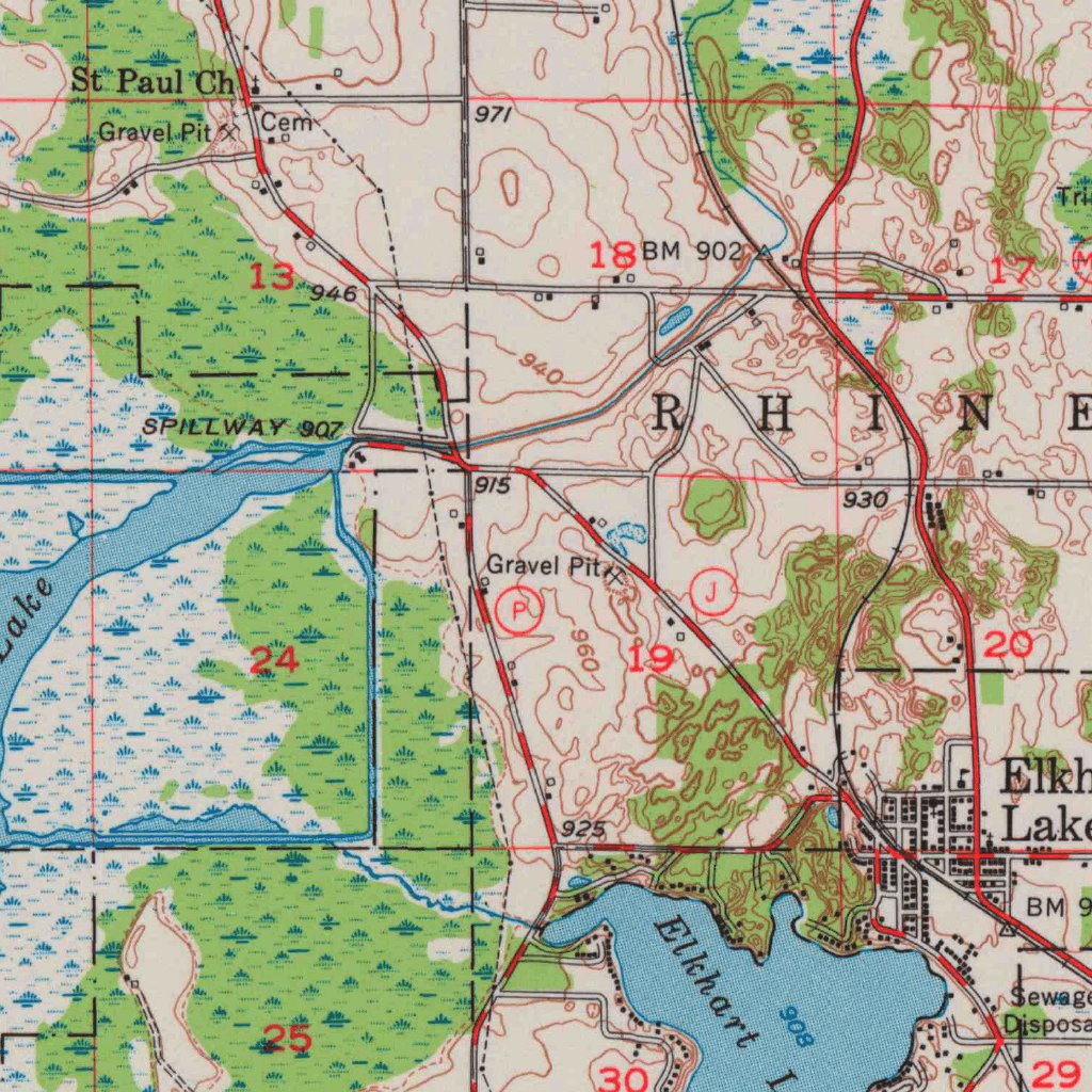 Kiel, WI (1954, 62500-Scale) Map by United States Geological Survey ...