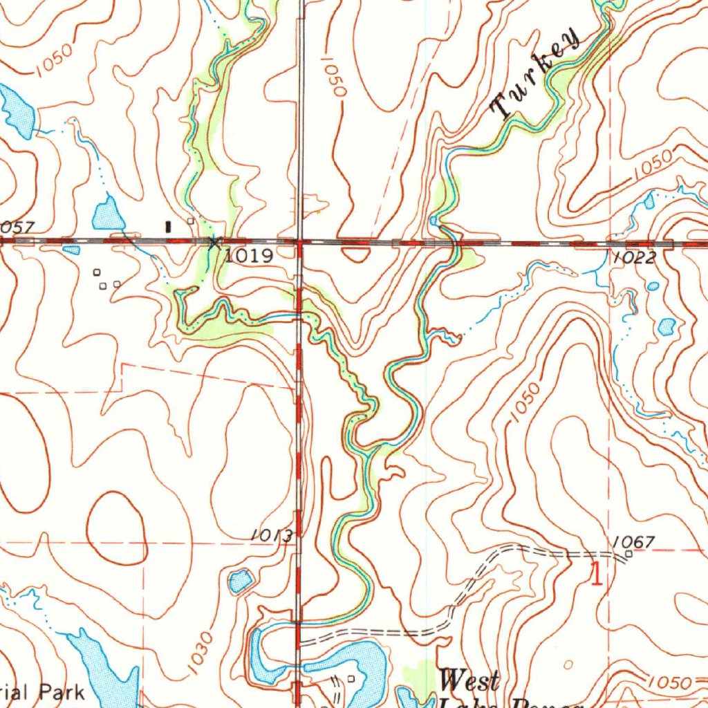 Kildare, OK (1968, 24000-Scale) Map by United States Geological Survey ...